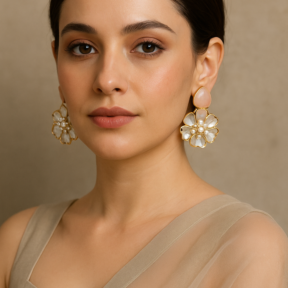 Moonstone & Pearl Ring – Meeraa Jewels